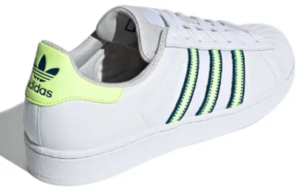 Adidas Superstar Sneakers - White/green