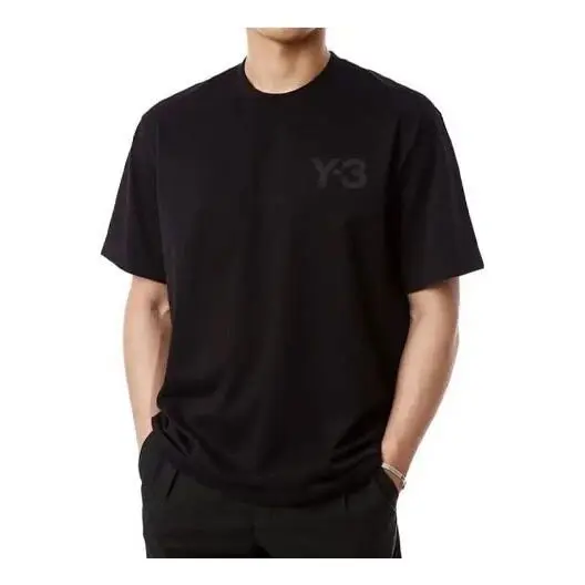 Adidas Y-3 Short Sleeve T-shirt With Embossed Logo