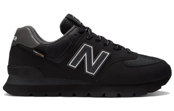 NEW BALANCE 574 Rugged Low Top Sneakers - Black