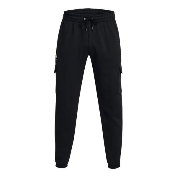 Under Armour Essential Fleece Cargo Pants - Black