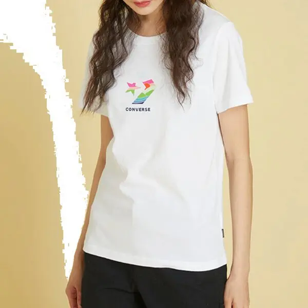 CONVERSE Sun Fill Star Chevron Classic T-shirt - White