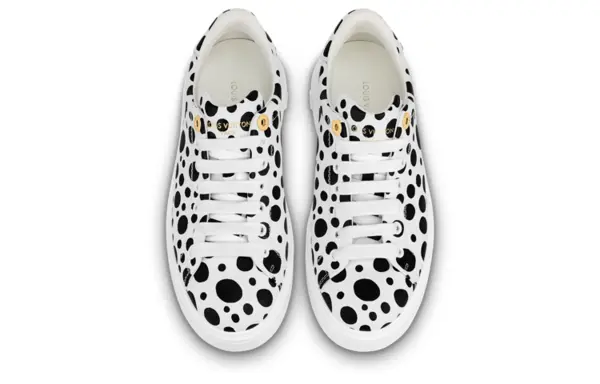 LOUIS VUITTON X Yayoi Kusama "white With Black Dots" Sneakers
