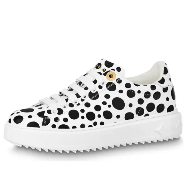 LOUIS VUITTON X Yayoi Kusama "white With Black Dots" Sneakers - White/black