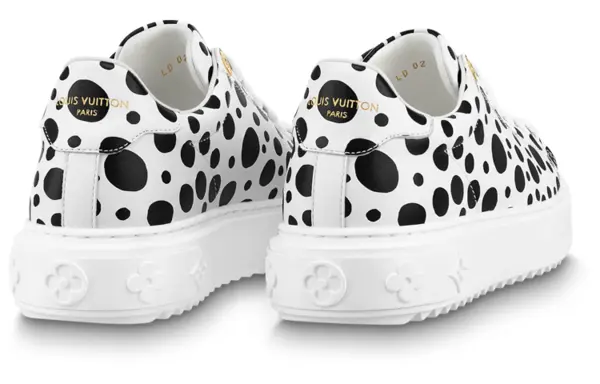LOUIS VUITTON X Yayoi Kusama "white With Black Dots" Sneakers