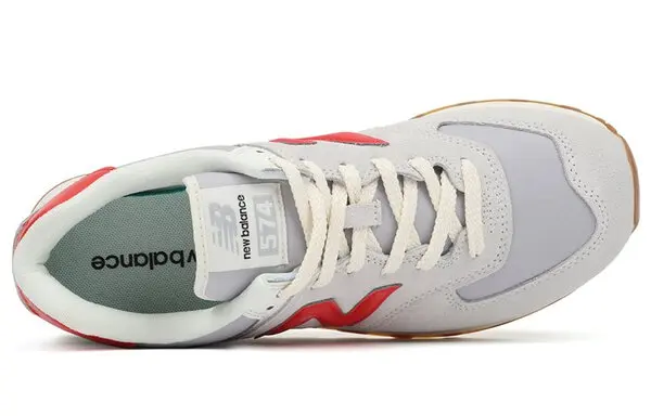 NEW BALANCE 574 Low Top Sneakers - Gray/red