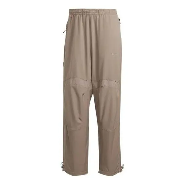 Adidas Originals Printing Logo Zipper Pocket Straight Sports Pants/trousers/joggers Brown - Default Colorway
