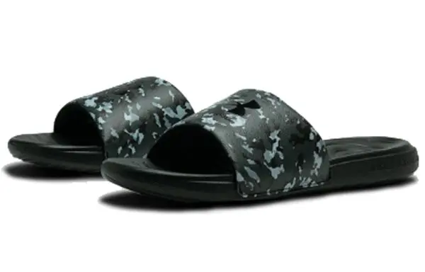 Under Armour Printed Camouflage Slides - Black