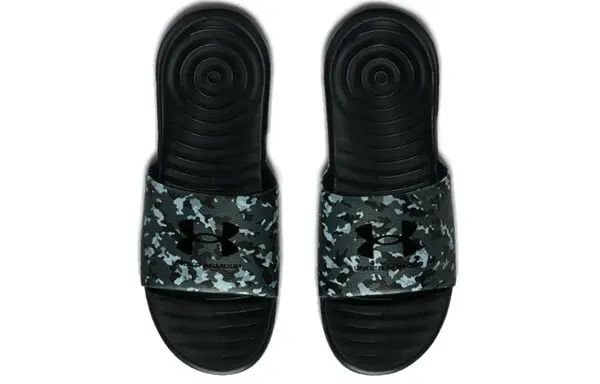 Under Armour Printed Camouflage Slides - Black