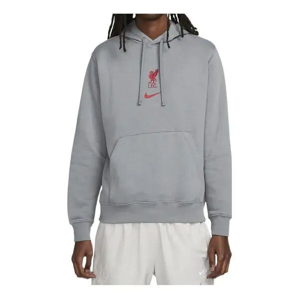 Nike Liverpool Club Pullover Hoodie - Grey