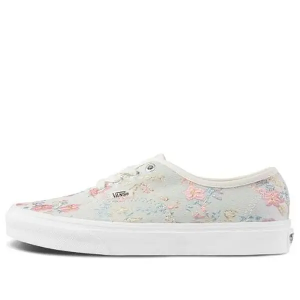 VANS Authentic Floral Embroidered Low Top Sneakers - Multi-color
