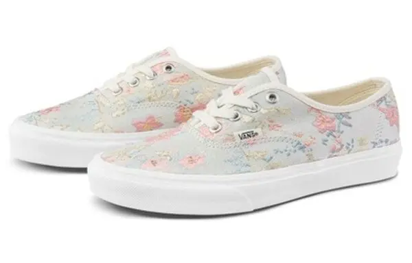 VANS Authentic Floral Embroidered Low Top Sneakers - Multi-color