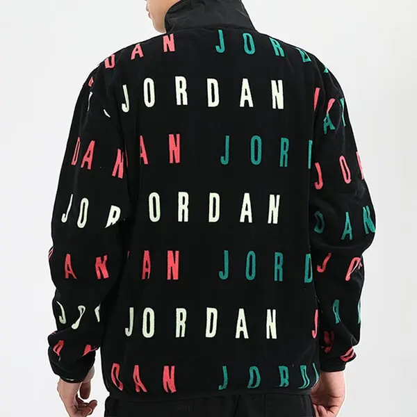 JORDAN Air Jumpman Logo Windproof Stand Collar Jacket