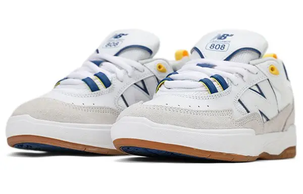 NEW BALANCE Numeric Tiago Lemos 808 Skate Shoes - White/blue