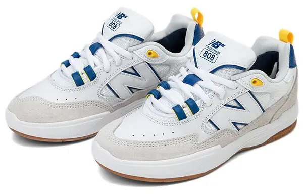 NEW BALANCE Numeric Tiago Lemos 808 Skate Shoes - White/blue