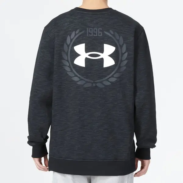 Under Armour Essential Fleece Heritage Crew Sweatshirt 'black