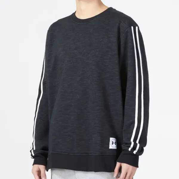 Under Armour Essential Fleece Heritage Crew Sweatshirt 'black