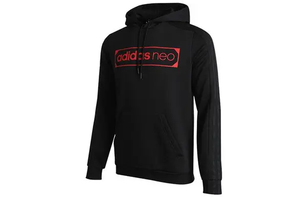 Adidas Neo Logo Print Fleece Lined Hoodie - Default Color