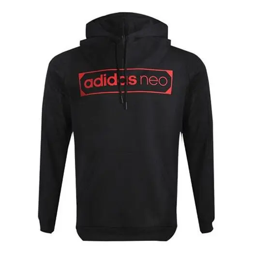 Adidas Neo Logo Print Fleece Lined Hoodie - Default Color