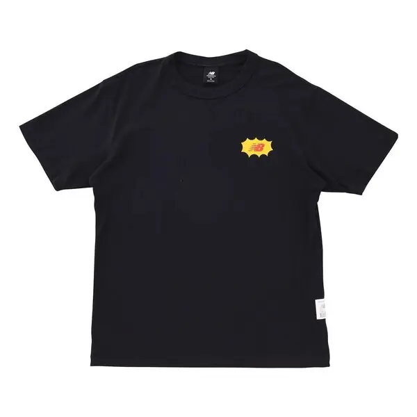 NEW BALANCE Essentials Reimagined Cotton Jersey Short Sleeve T-shirt Asia Sizing - Black