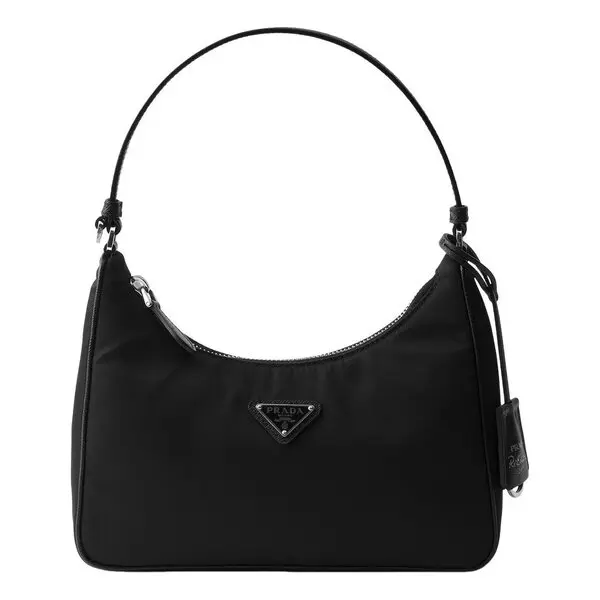 Prada Re-nylon And Saffiano Mini Bag - Black