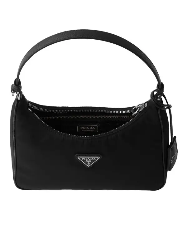 Prada Re-nylon And Saffiano Mini Bag - Black
