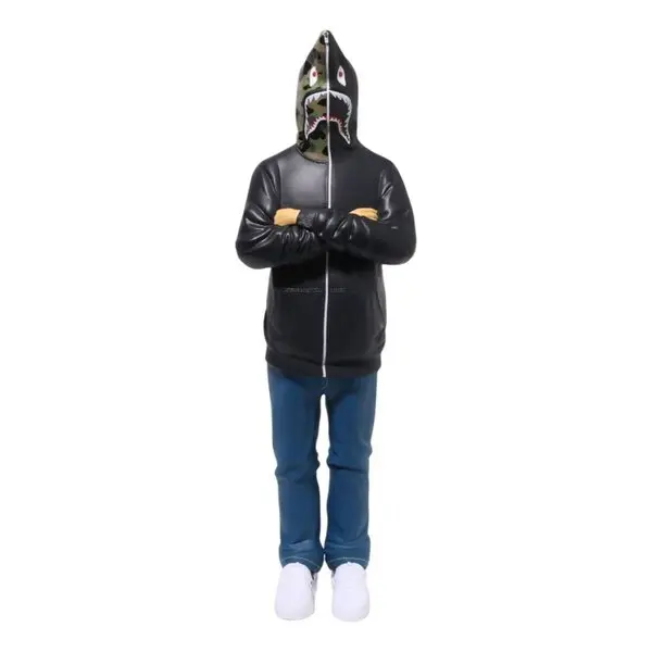 A BATHING APE Shark Figure 'black - Blue