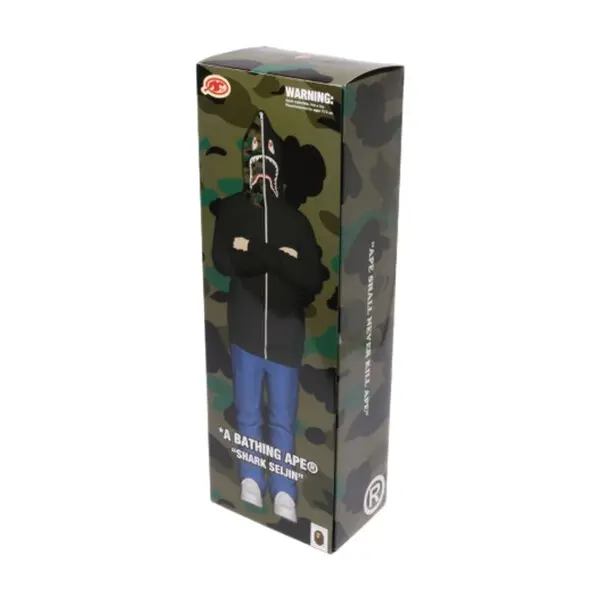 A BATHING APE Shark Figure 'black - Blue