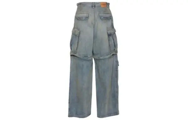Balenciaga 24ss Zipper Type 2way Denim Cargo Pants