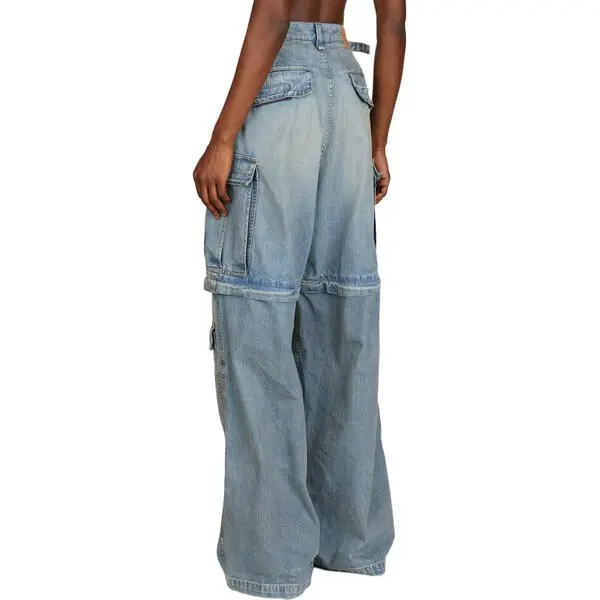 Balenciaga 24ss Zipper Type 2way Denim Cargo Pants