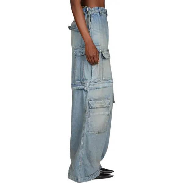 Balenciaga 24ss Zipper Type 2way Denim Cargo Pants