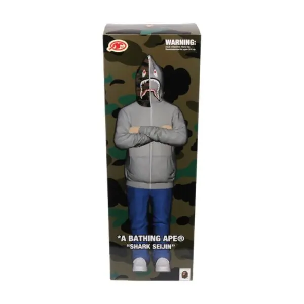 A BATHING APE Shark Figure - Grey