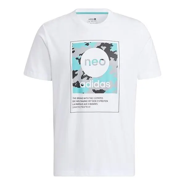 Adidas Neo Casual Sports Short Sleeve T-shirt - Multi-color