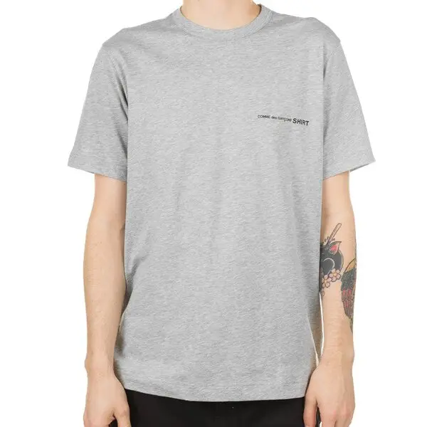Comme Des Garçons Little Logo Applique Cotton Short-sleeve Tee