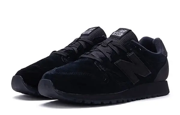 NEW BALANCE 520 Suede Low Top Sneakers - Black