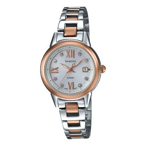 Casio Sheen Stainless Steel Quartz Watch With Sapphire Crystal - Silver