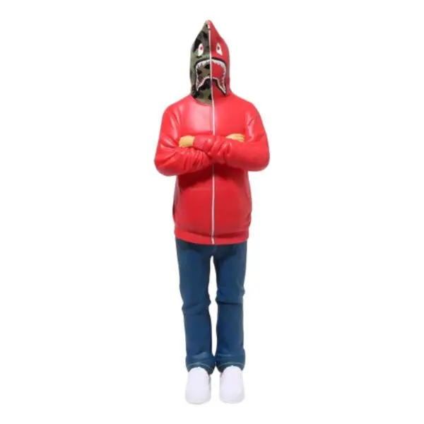 A BATHING APE Shark Figure - Red