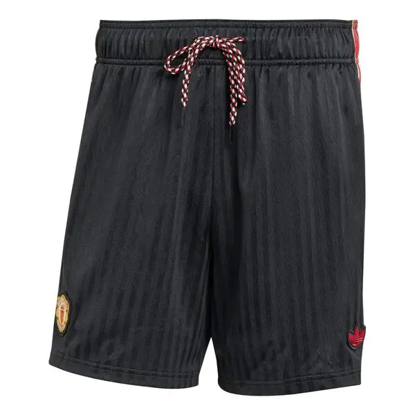 Adidas Manchester United Terrace Icons Shorts - Black/red