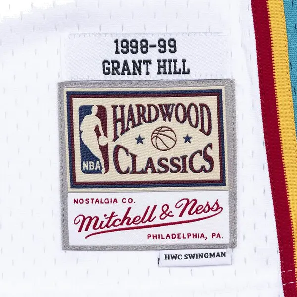 Mitchell & Ness Nba Detroit Pistons 1998-99 Grant Hill 33 Swingman Jersey - White/green