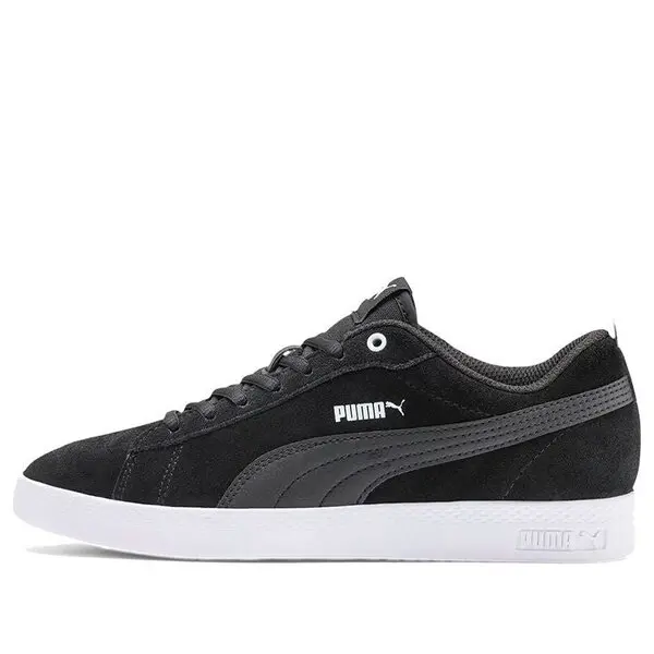 PUMA Smash V2 Sd Low Top Casual Shoes - Black/white