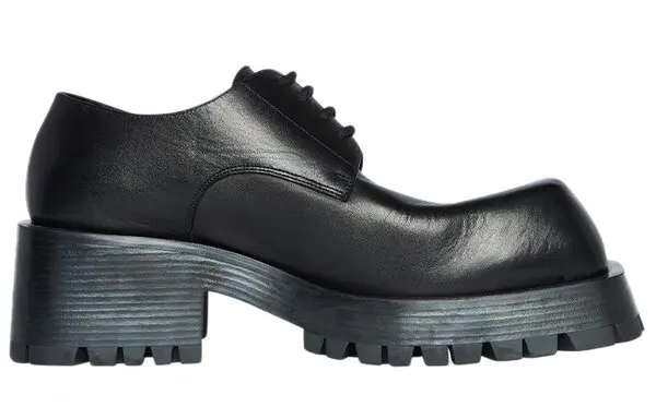 Balenciaga Trooper 4 Leather Derby Shoes