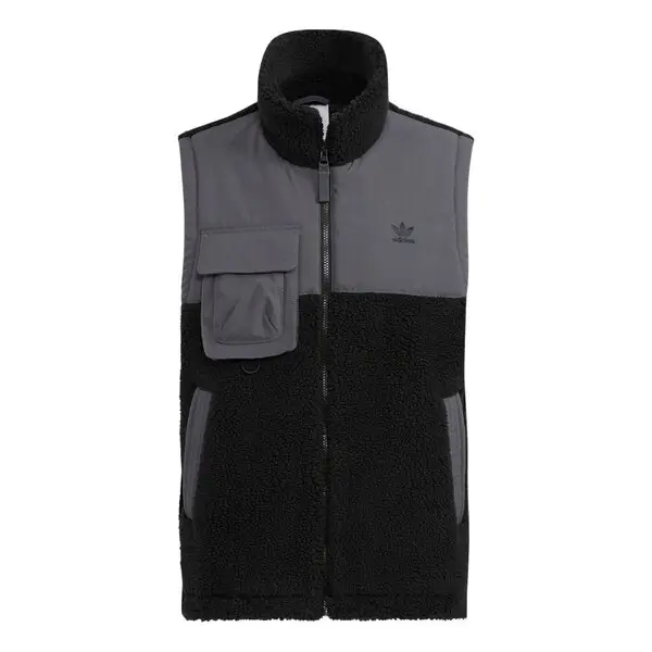 Adidas Originals Sherpa Vest - Black/grey
