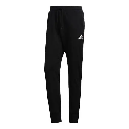 Adidas Sports Casual Fleece Basketball Trousers - Black
