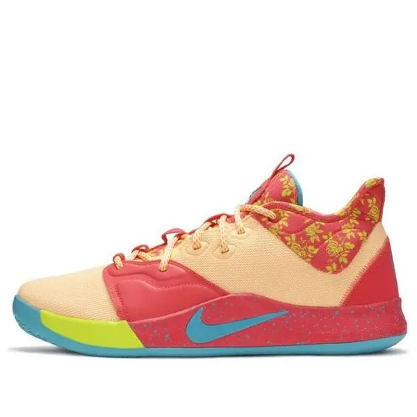 Nike Pg 3 Eybl Athletic Sneakers - Orange/blue
