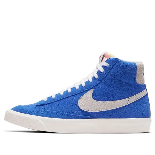 Nike Blazer Mid '77 Suede High Top Sneakers - White/blue/gray