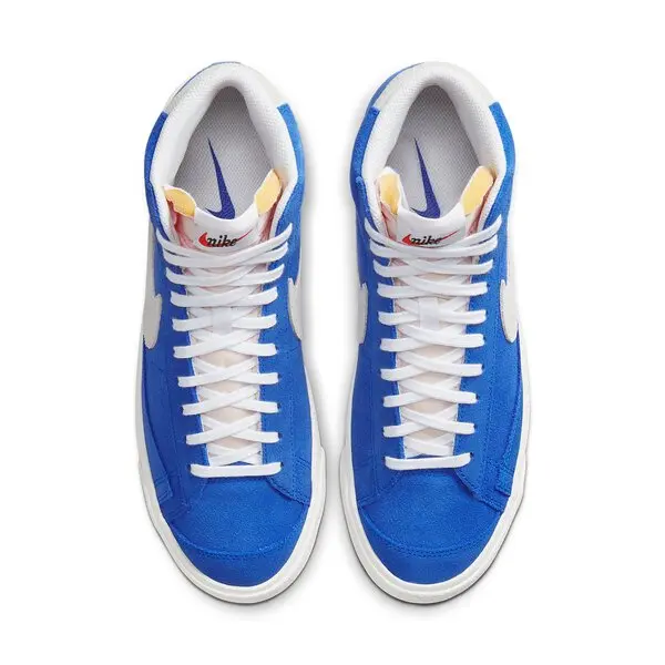 Nike Blazer Mid '77 Suede High Top Sneakers - White/blue/gray
