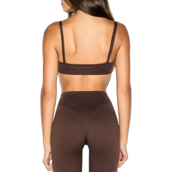 Nike X Skims Matte Micro Scoop Bra - Dark Sepia