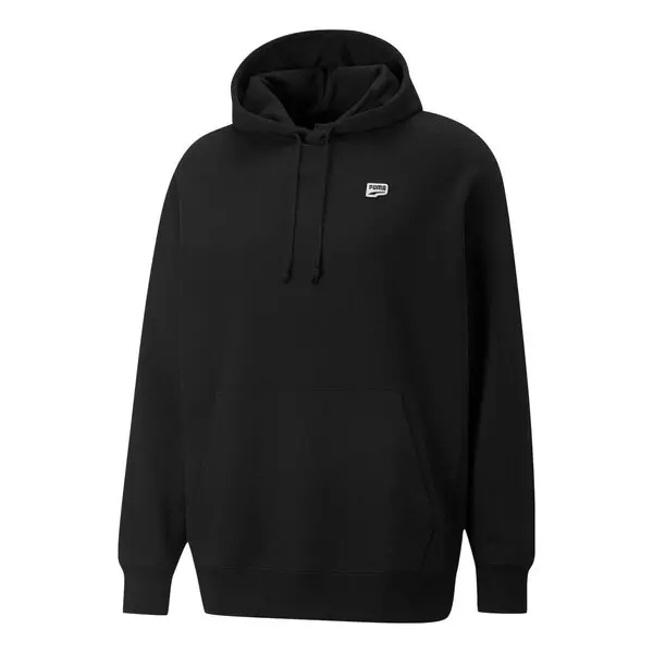 PUMA Downtown Hoodie 'black - Black/white