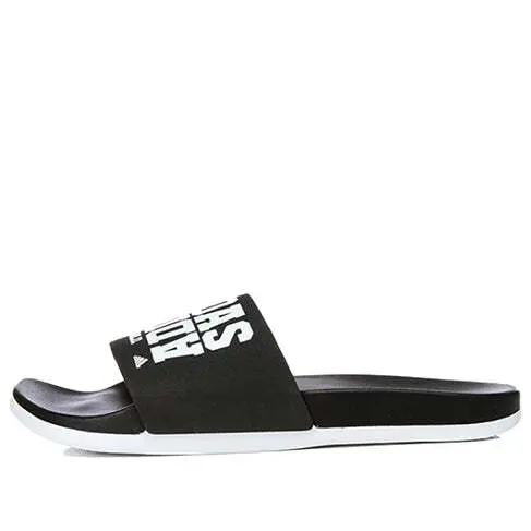 Adidas Adilette Cloudfoam Plus Campus Slides - Black/white