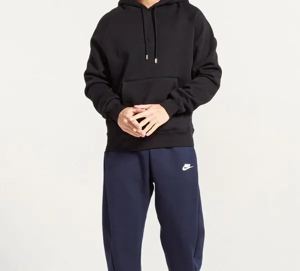 JORDAN Embroidered Fleece Pullover Hoodie