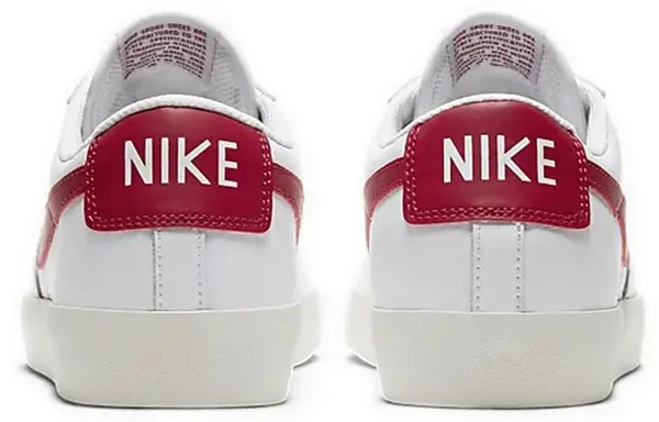 Nike Blazer Low Leather Sneakers - White/red